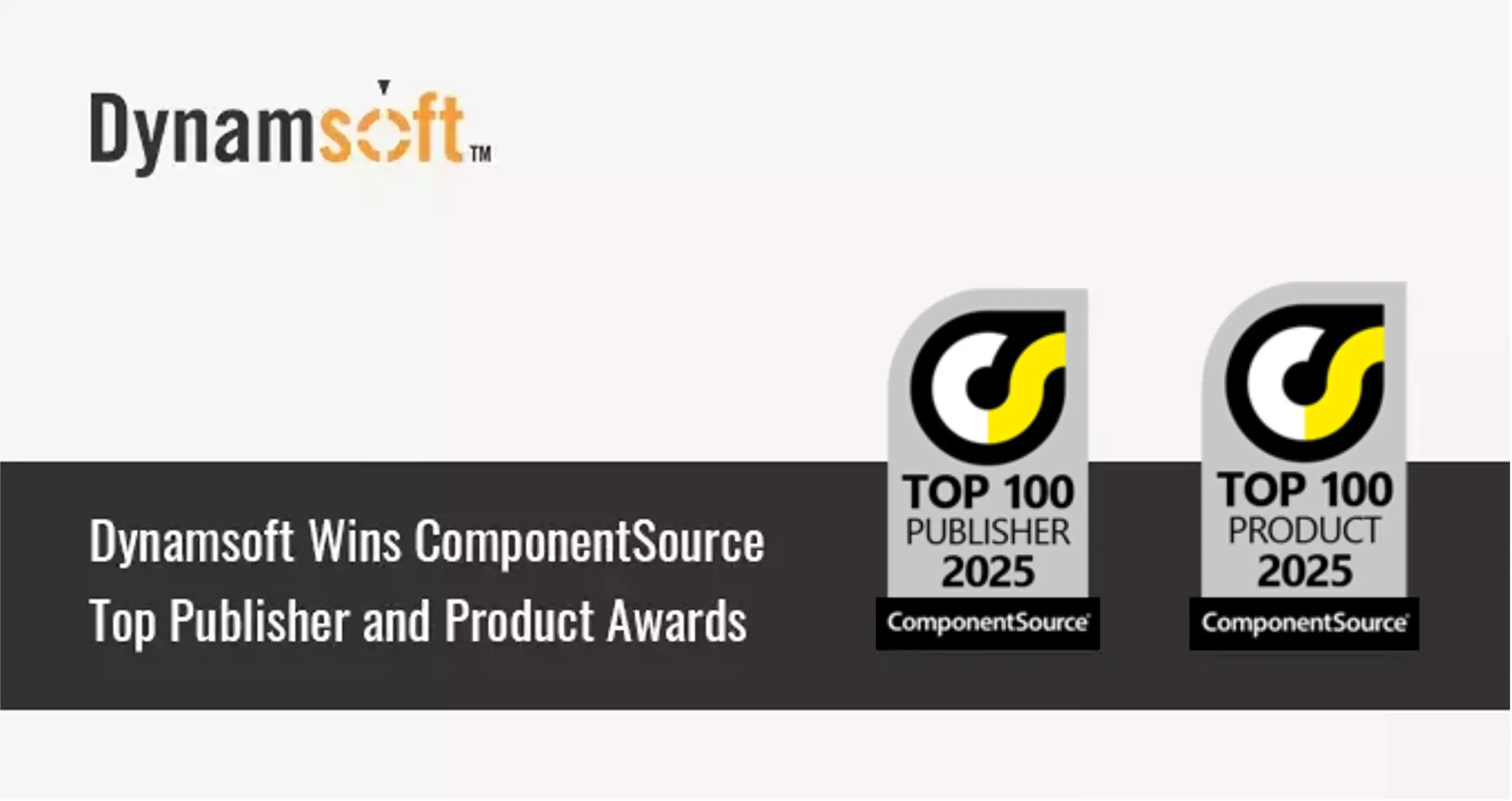 Dynamsoft Wins ComponentSource Top Publisher and Product Awards ...