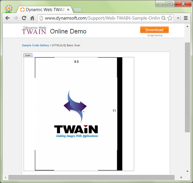 Twain Scanner