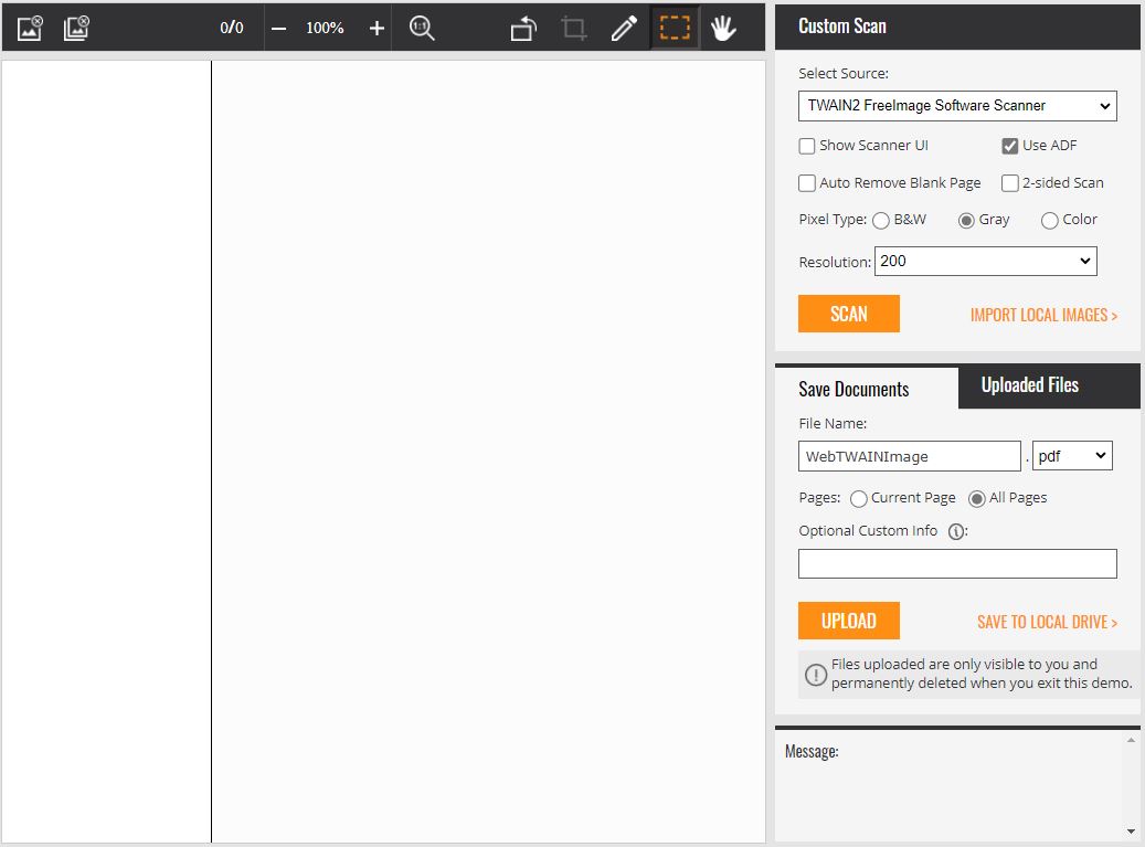 Web Scanning on Windows 10 with Web TWAIN SDK