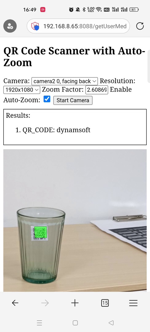 Add Auto-Zoom to a Web QR Code Scanner | Dynamsoft Developers Blog