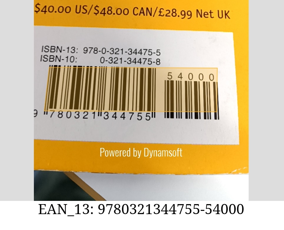 How To Scan Eanupc And Its Add On Codes In Javascript Dynamsoft Developers Blog 3339