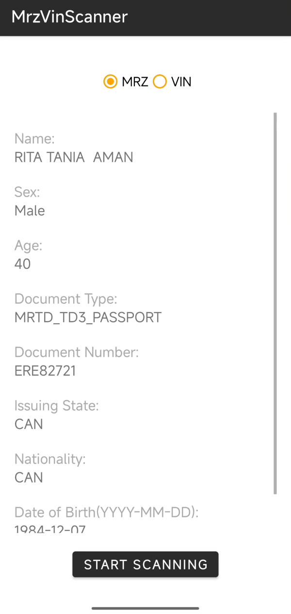 How to Build a Simple MRZ and VIN Scanner Application for Android | Dynamsoft Developers Blog