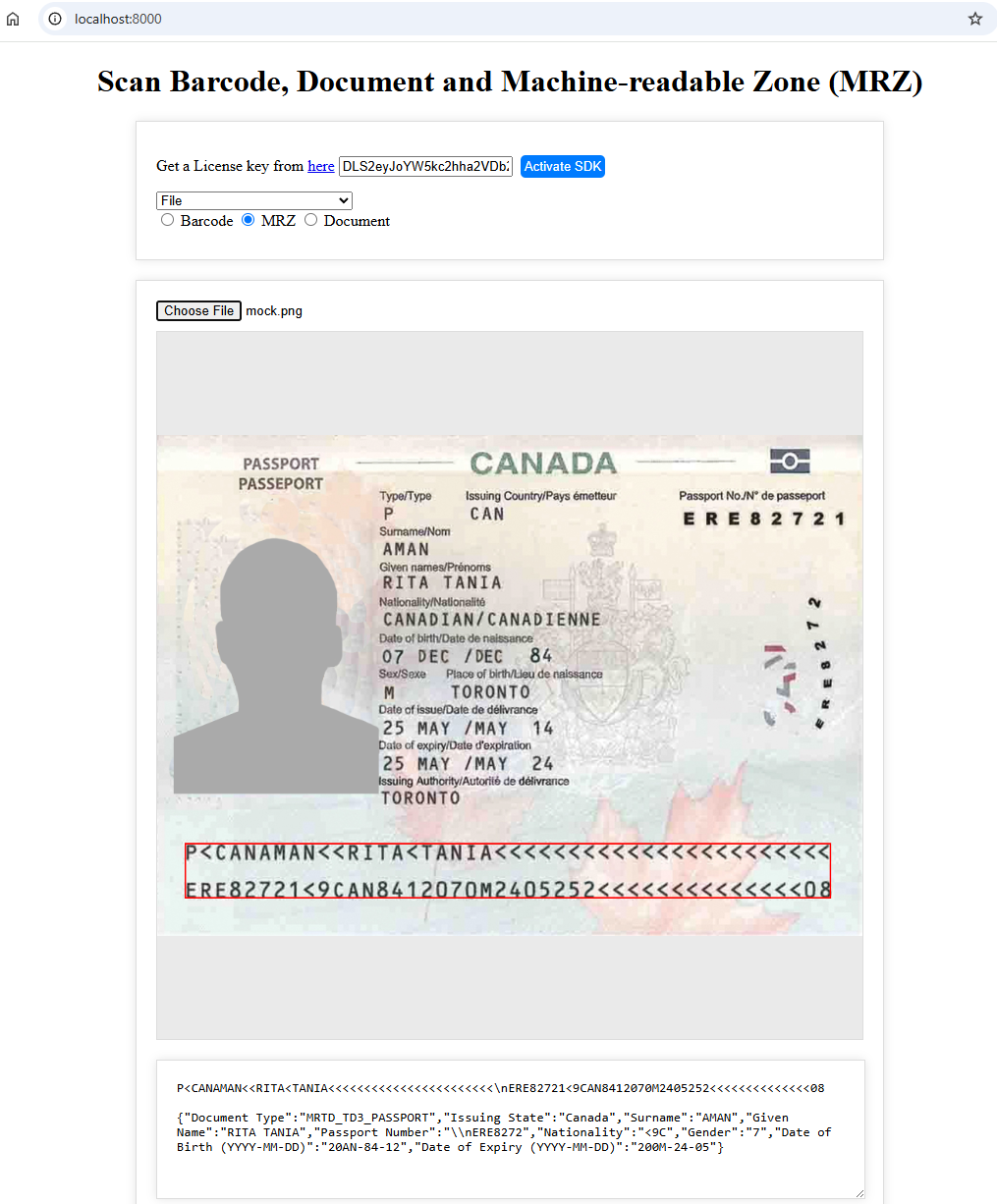 How to Build a Web App to Scan Barcodes, Documents, and MRZ in HTML5 and JavaScript | Dynamsoft ...