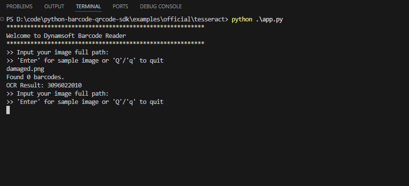 How To Use Tesseract Ocr As An Assist For Barcode Scan Dynamsoft Developers Blog