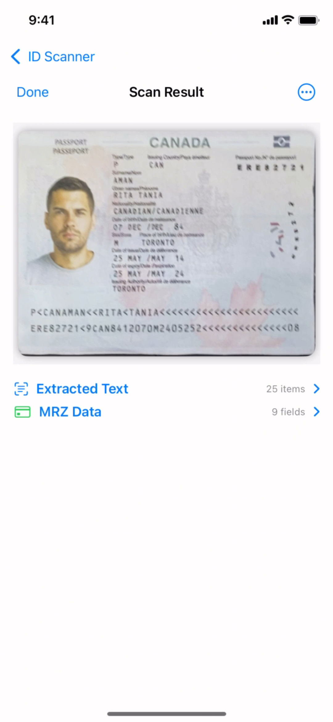 Building an iOS ID Scanner with Face, Document, OCR and MRZ Detection | Dynamsoft Developers Blog