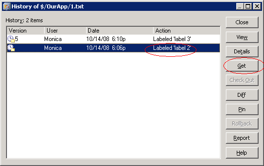 Using Visual SourceSafe - Label - Dev Blog