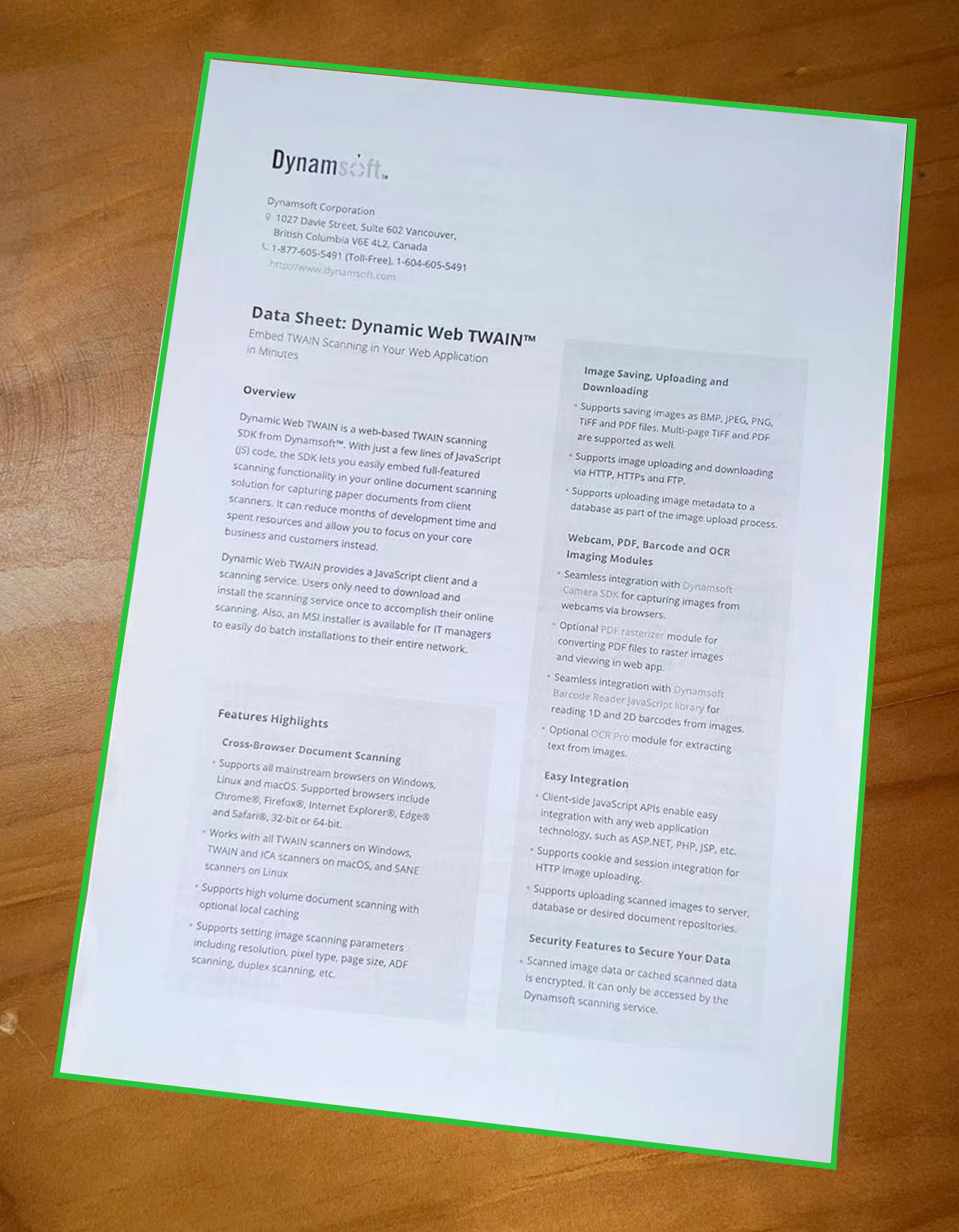 Dynamsoft Document Normalizer